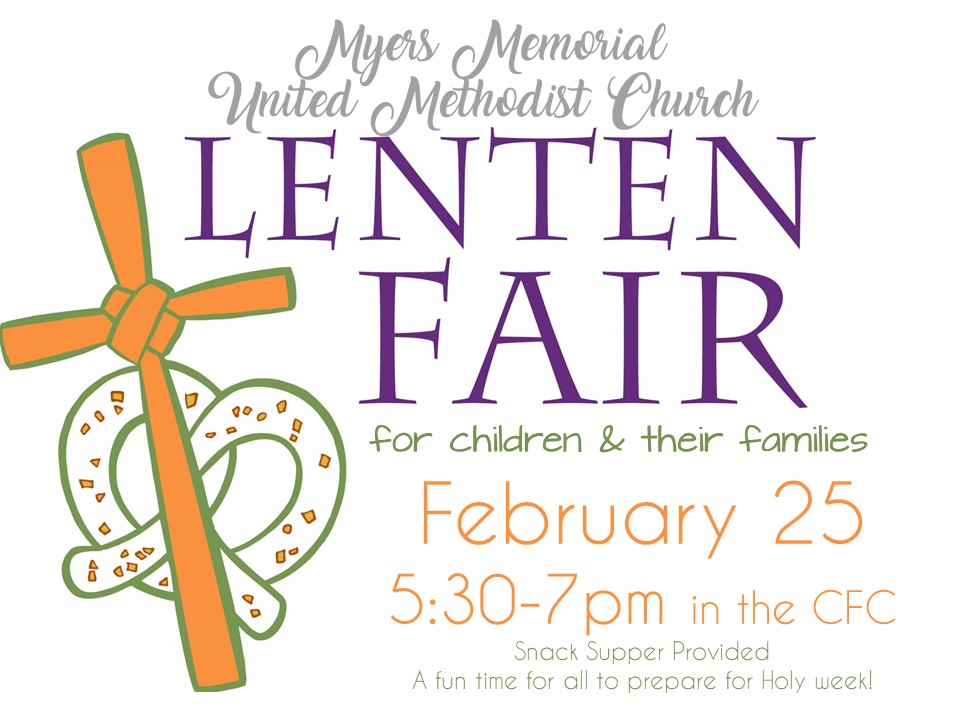 Lent 2018 - Myers Memorial United Methodist Church